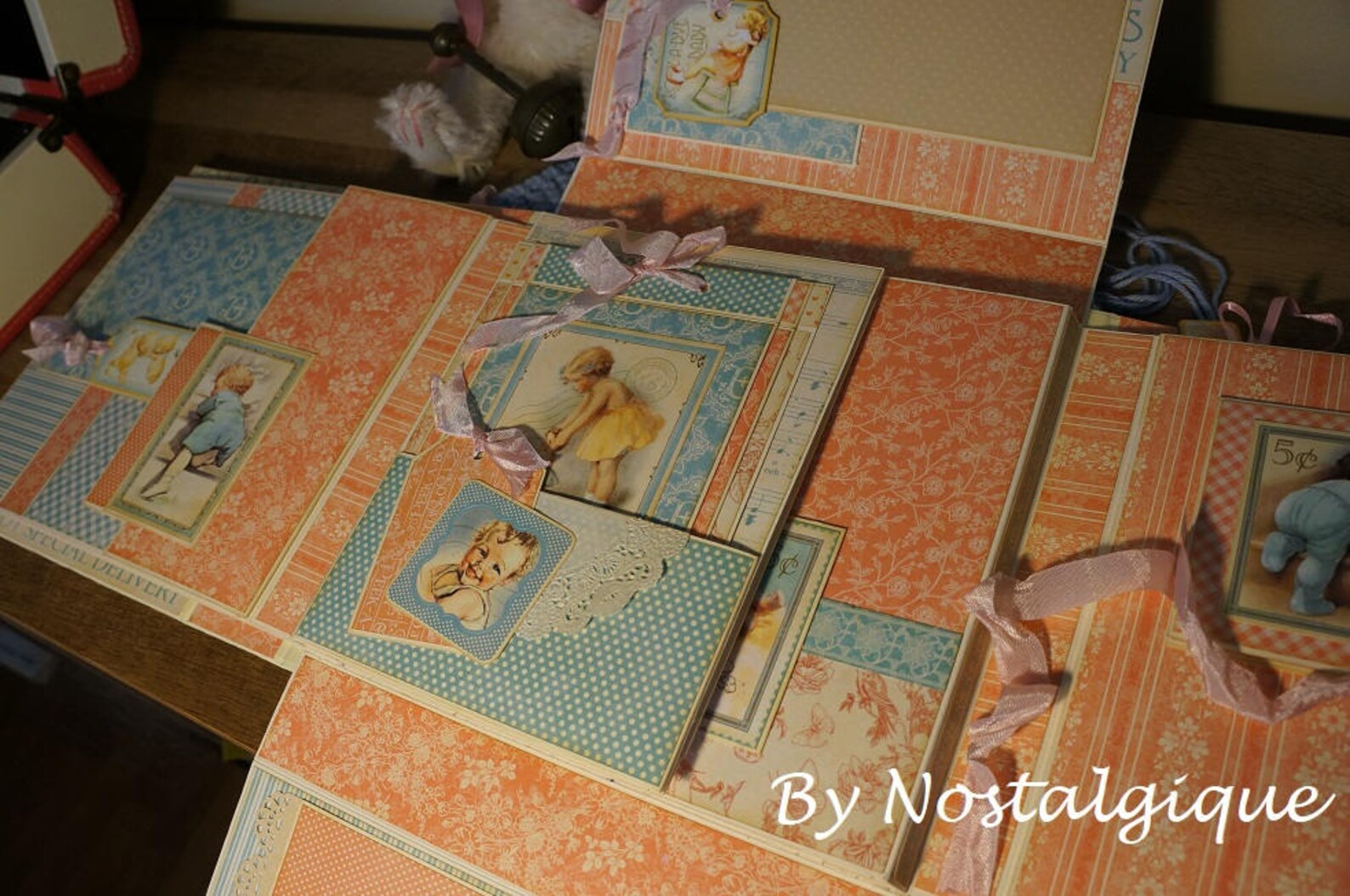 Little Darlings Graphic 45 Baby Mini Album Tutorial PDF | Etsy