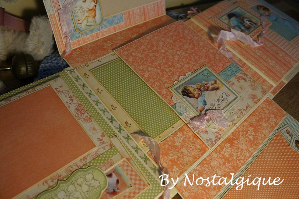 Little Darlings Graphic 45 Baby Mini Album Tutorial PDF | Etsy