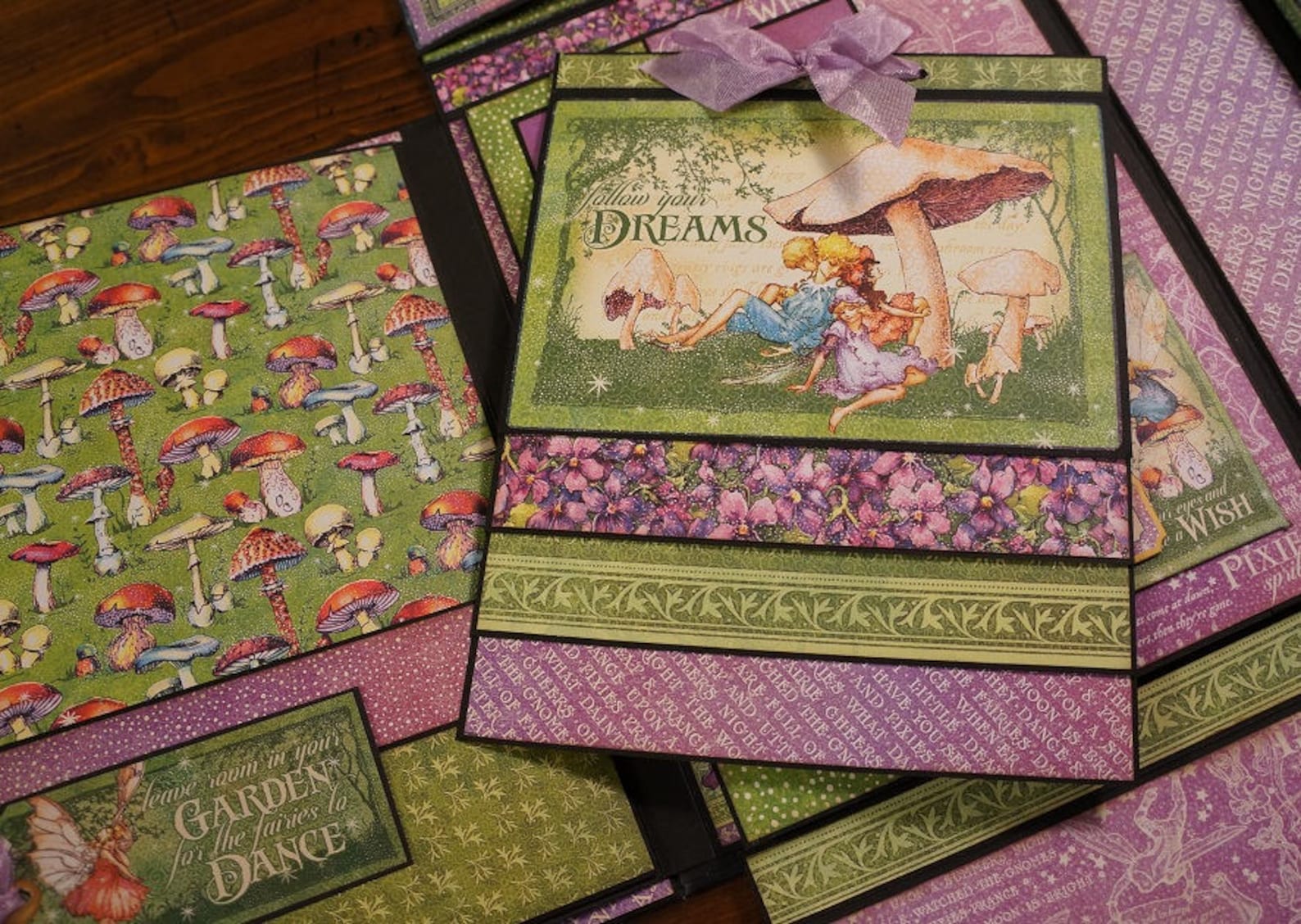 Fairie Dust Graphic 45 Mini Album Tutorial Little Lady Mini - Etsy