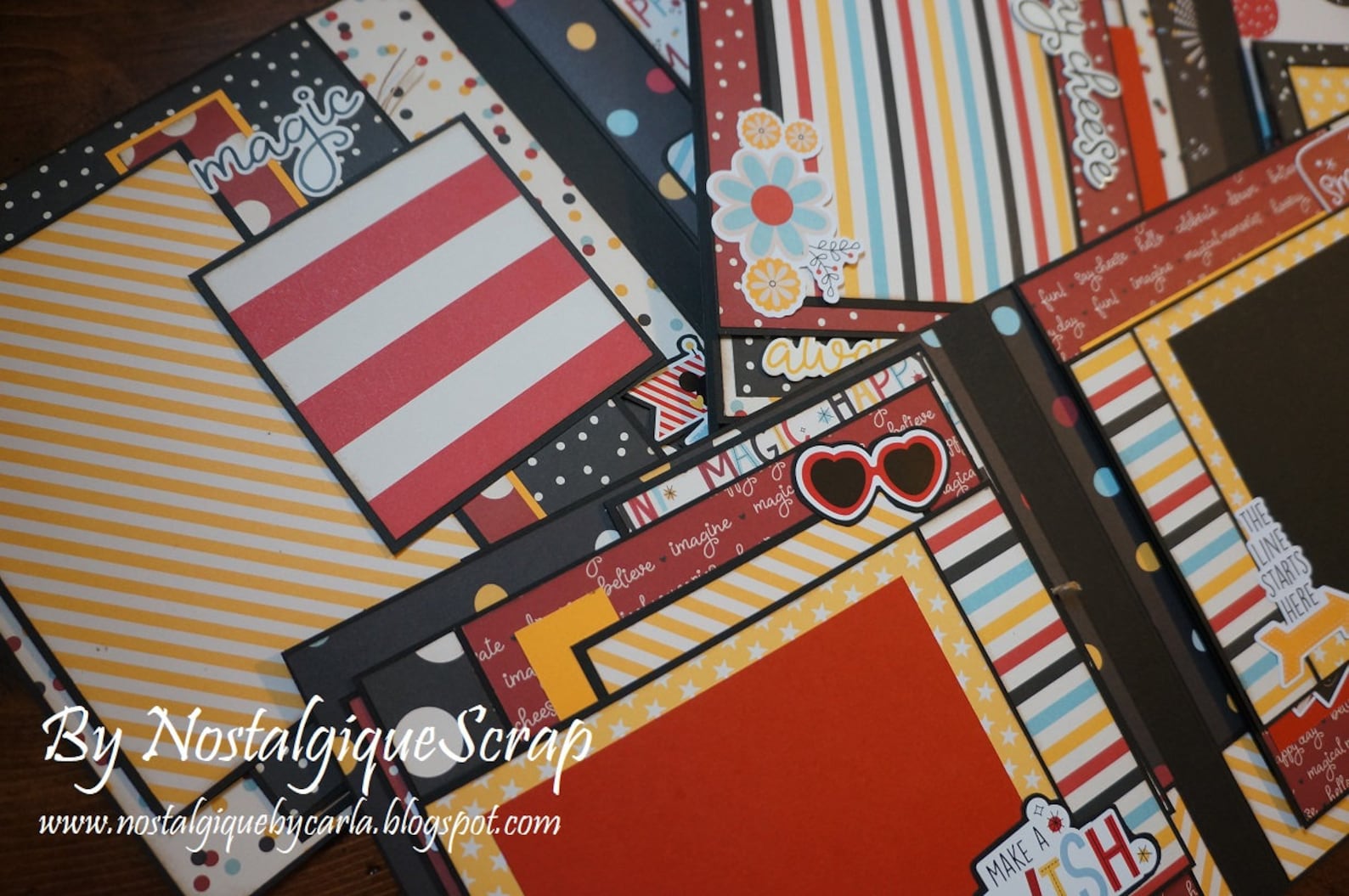 Magic Memories Album Tutorial, 8 1/2" X 8 1/2". Say Cheese Collection ...