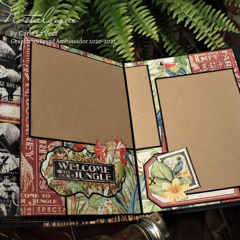 Safari Adventure Travel Journal Graphic 45 PDF Tutorial | Etsy