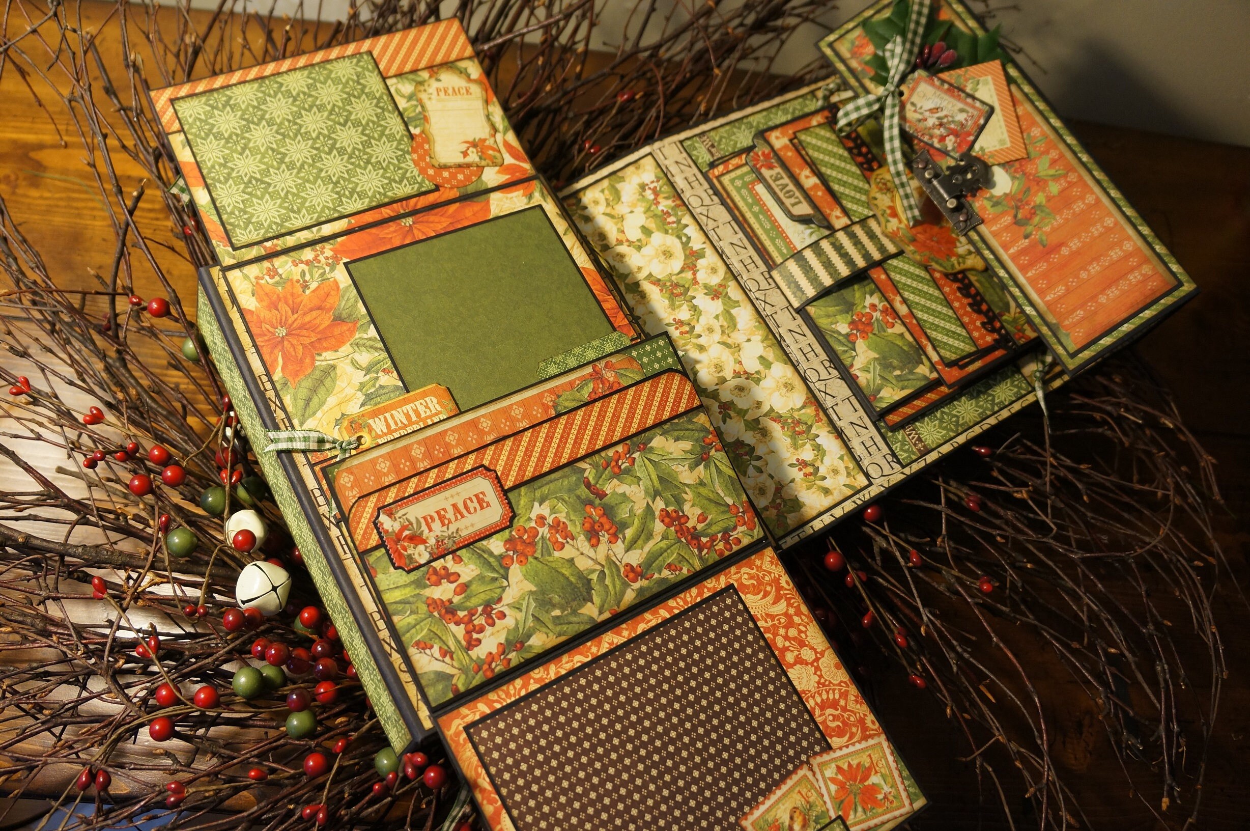 Winter Wonderland Graphic 45 Mini Album Tutorial Christmas | Etsy