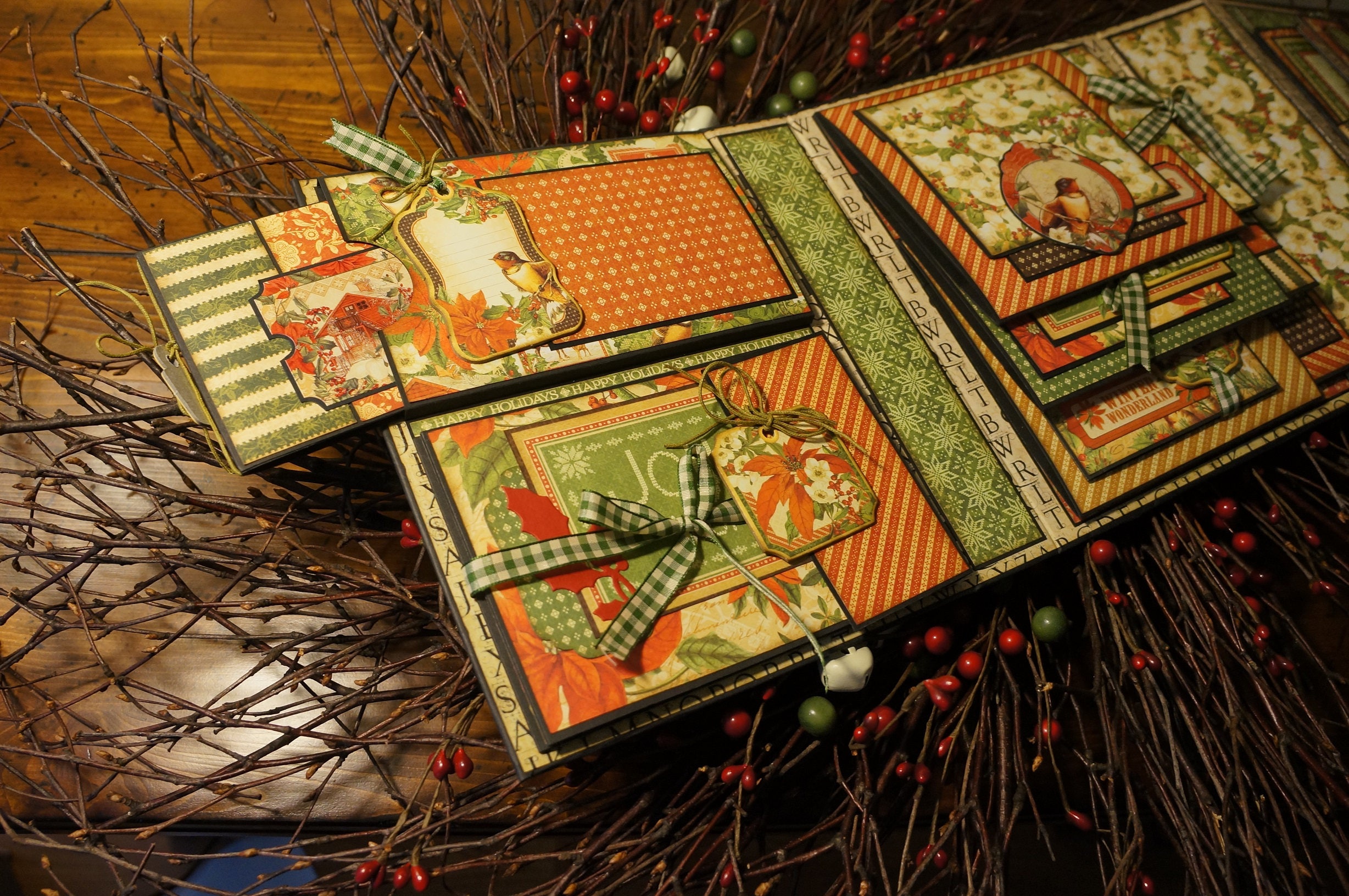 Winter Wonderland Graphic 45 Mini Album Tutorial Christmas | Etsy