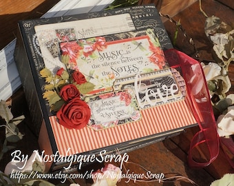 Graphic 45 an Eerie Tale Mini Album TUTORIAL - Etsy