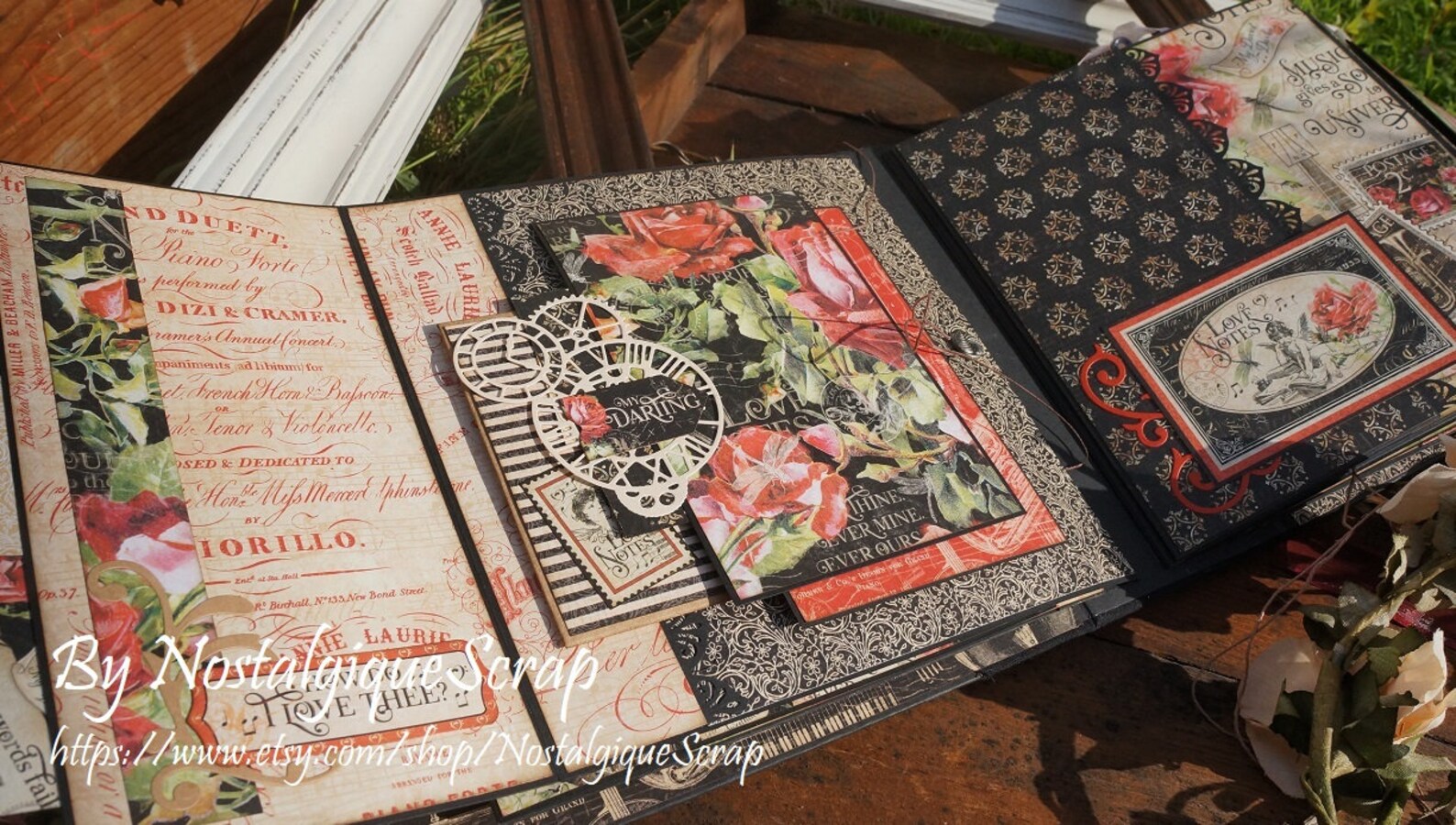 Love Notes Graphic 45 Mini Album Tutorial Wedding Mini Album - Etsy