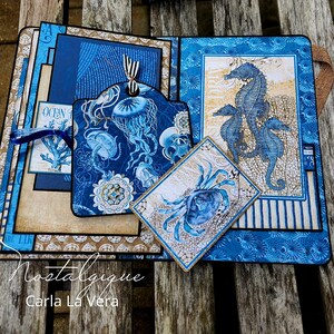 Summer Mini Album, Summer Slim Album, Handmade Mini Album, Handmade ...