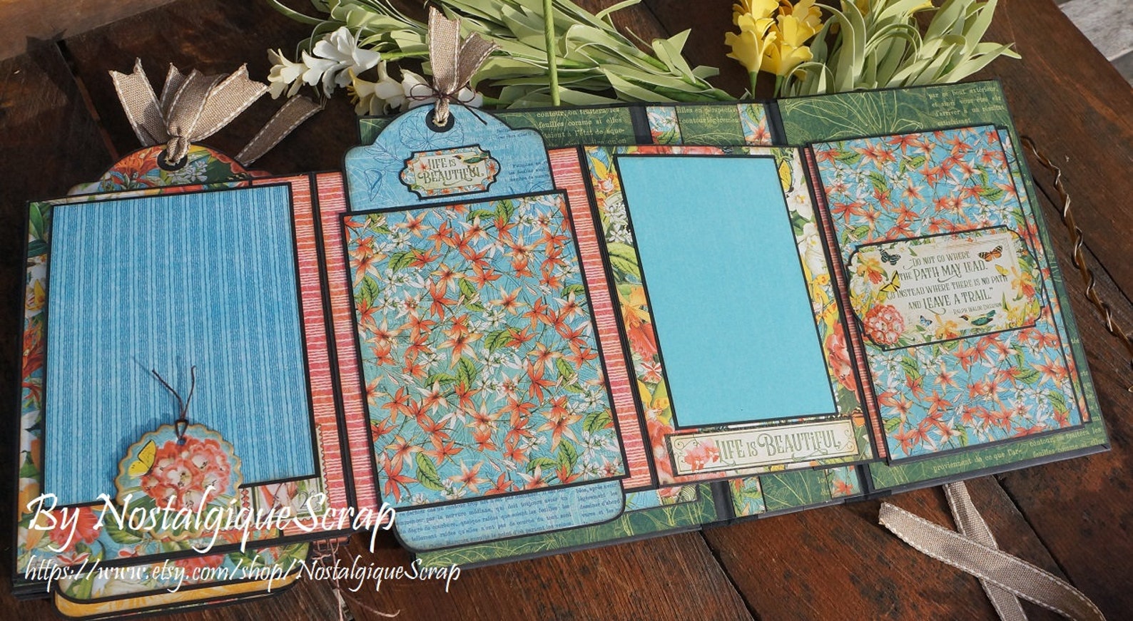 Lost in Paradise Graphic 45 Mini Album Tutorial Mini Album - Etsy