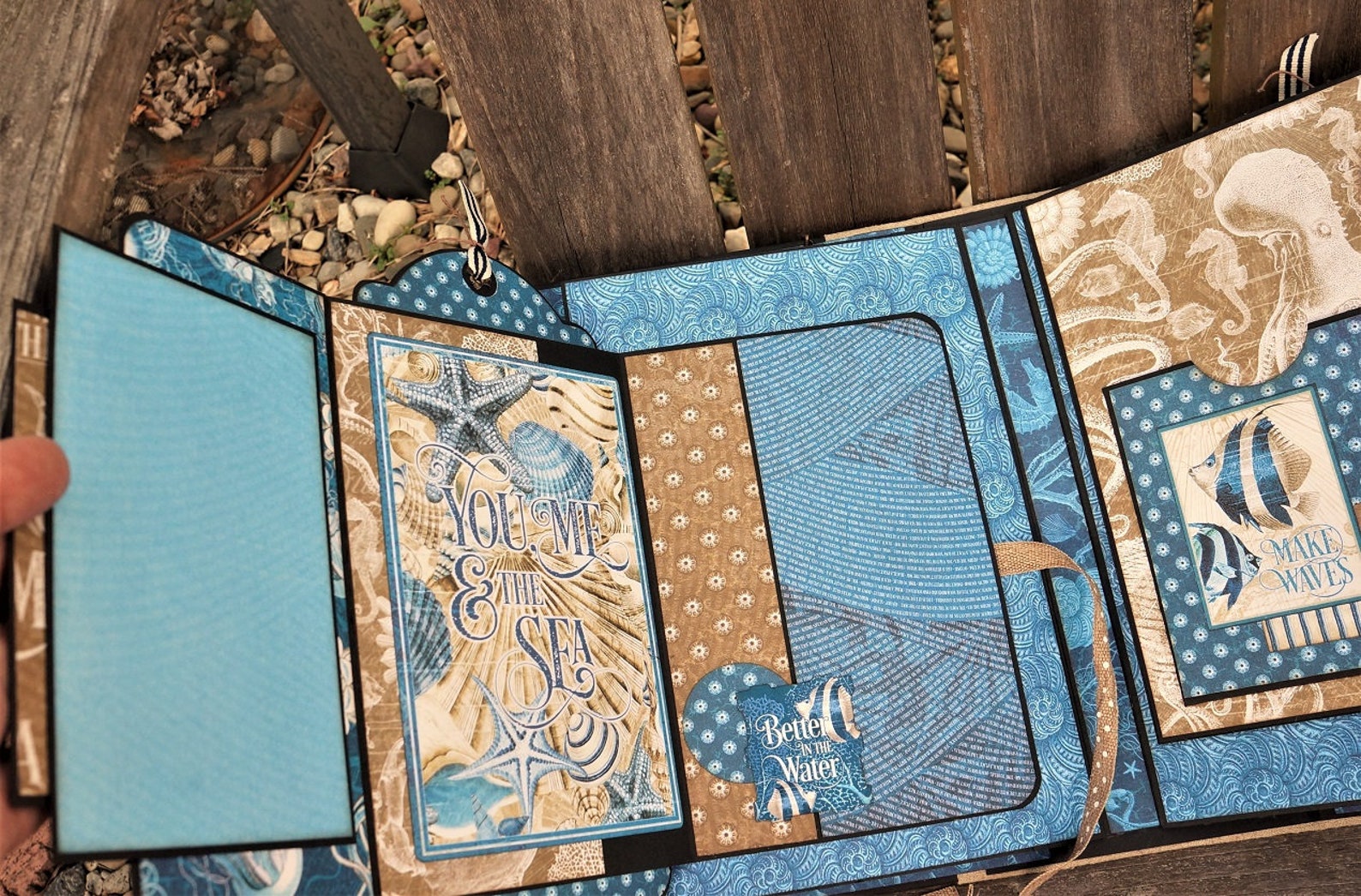 Ocean Blue Graphic 45 Mini Album Tutorial Summer Mini | Etsy