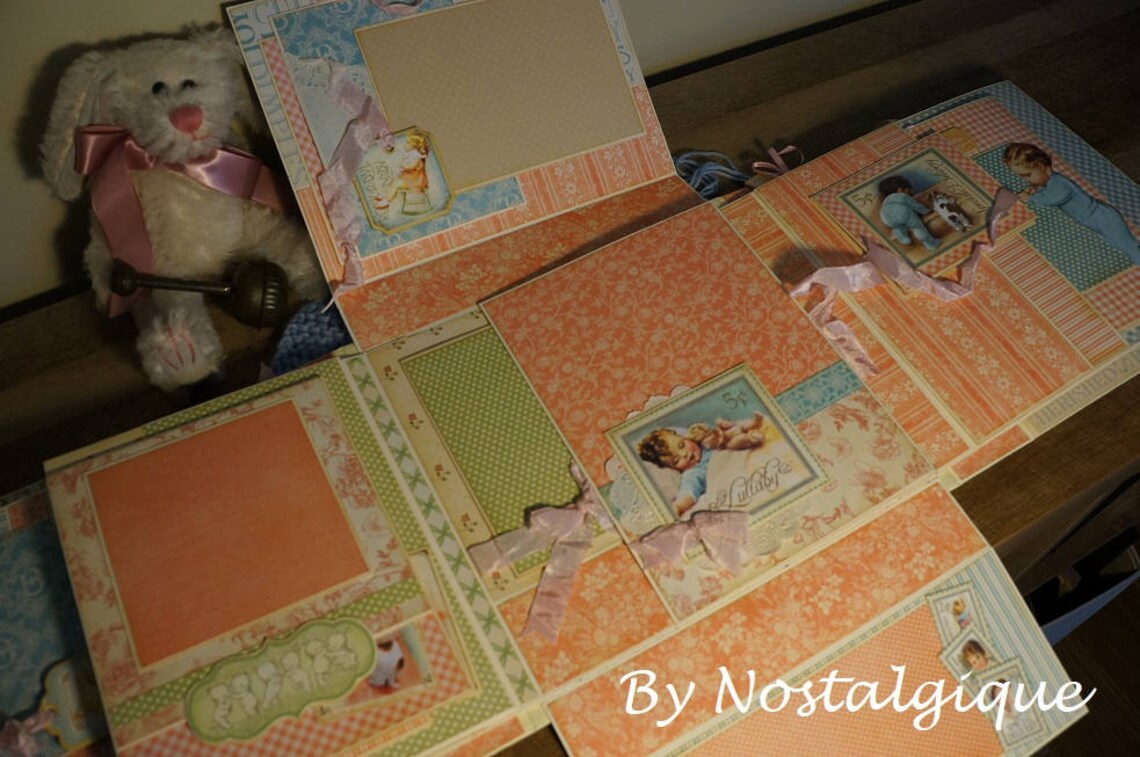 Little Darlings Graphic 45 Baby Mini Album Tutorial PDF | Etsy