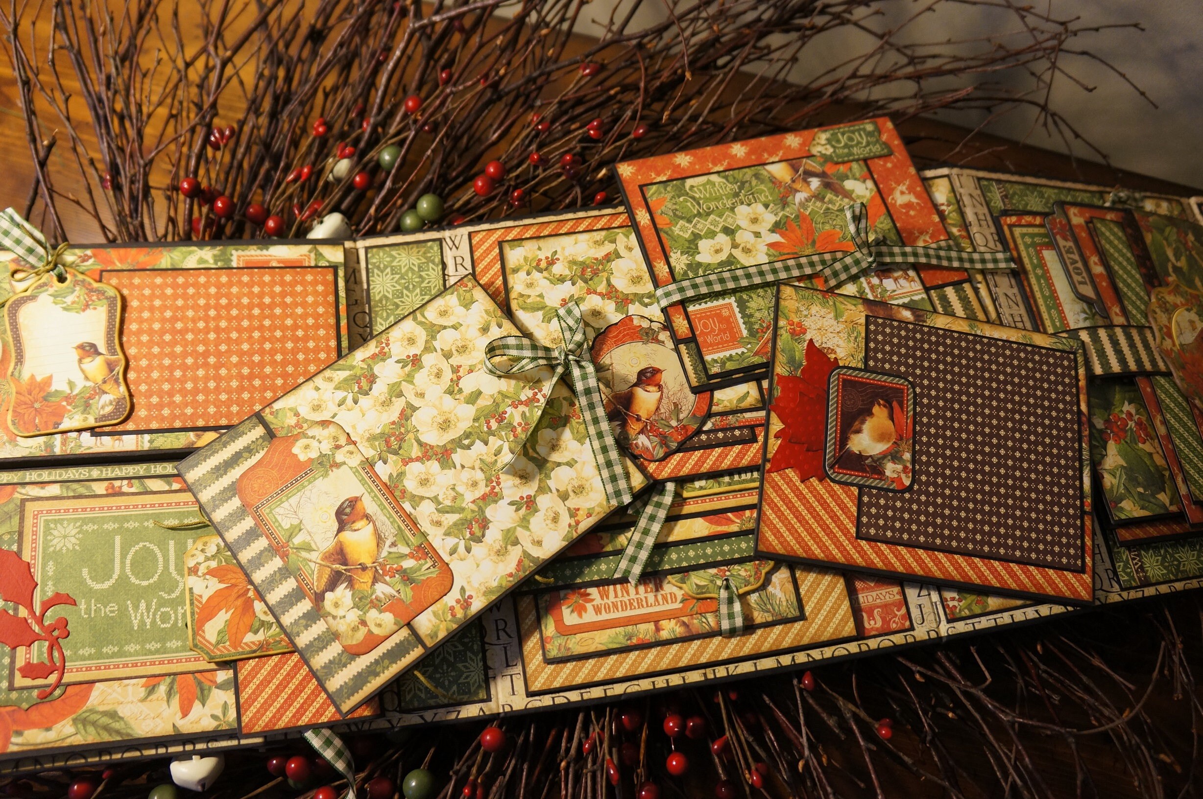 Winter Wonderland Graphic 45 Mini Album Tutorial Christmas | Etsy