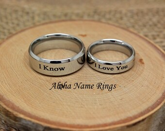 I Love You Ring | Etsy