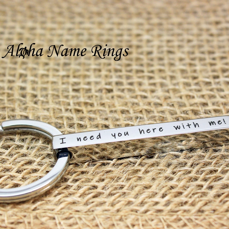 Stainless Keychain - Etsy