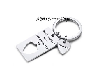 Grandpa Keychain Gift personalized Grandparent Christmas - Etsy