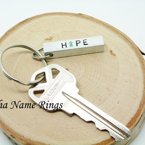 HOPE - Custom Kidney Disease Awareness, Hand Stamped Aluminum Bar Key ...