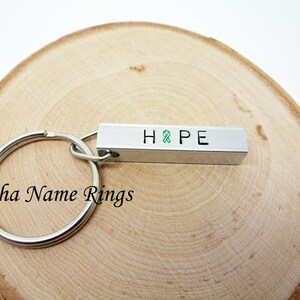 HOPE - Custom Kidney Disease Awareness, Hand Stamped Aluminum Bar Key ...