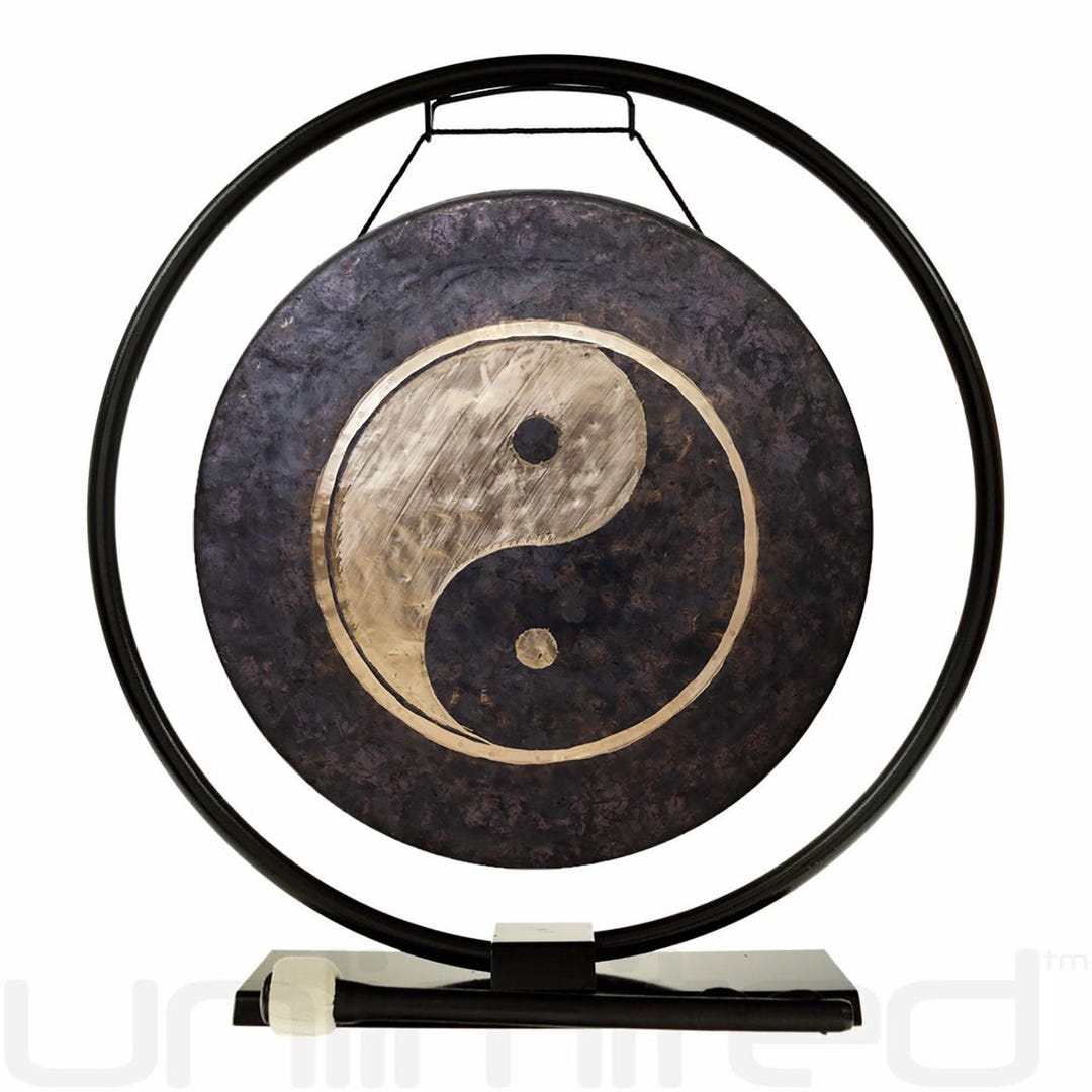 14" to 18" Taoist Moonlight Gongs on Stands - Etsy