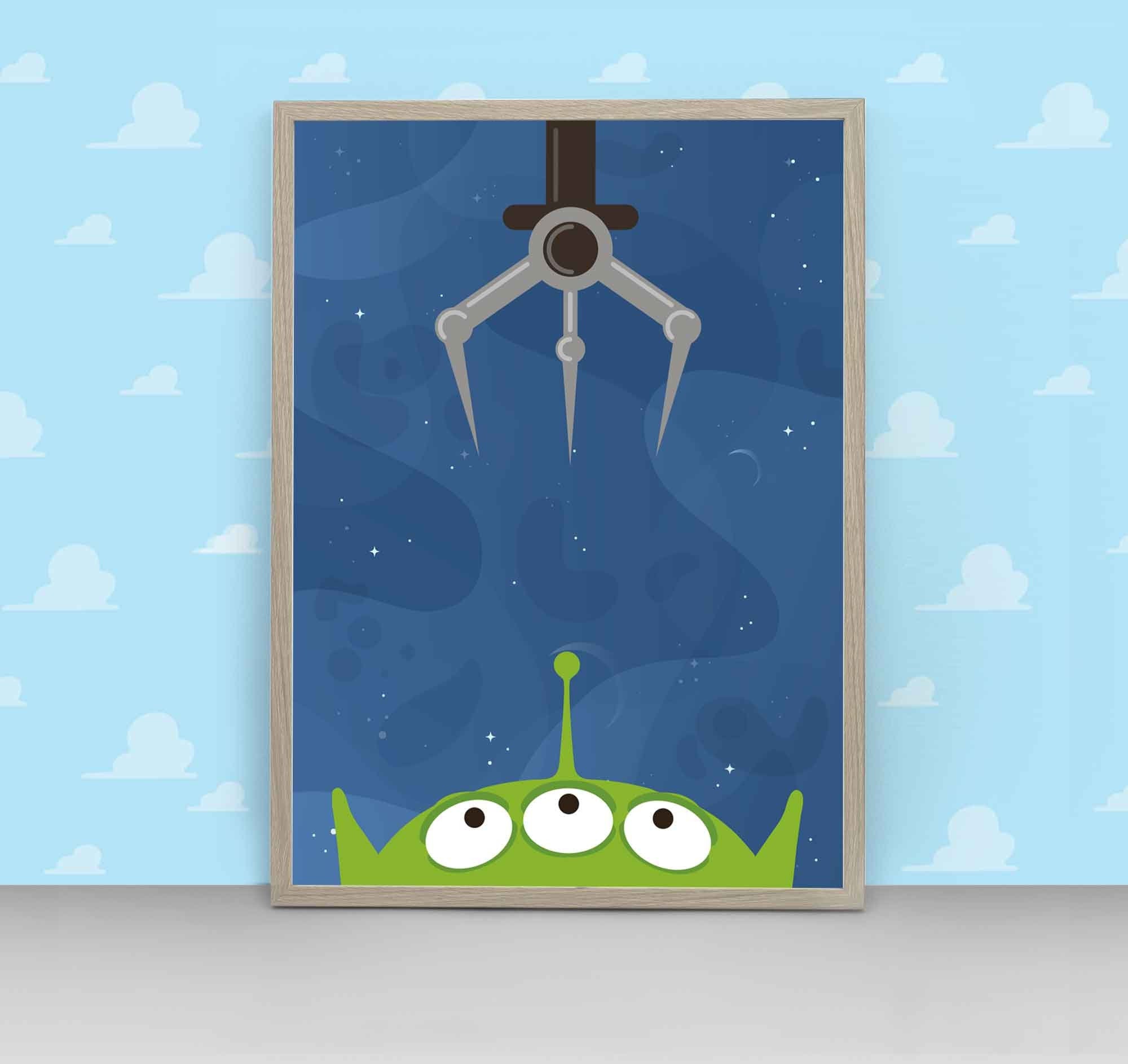 The Claw Alien Print, Toy Story Pixar Inspired Artwork, A4 Digital ...