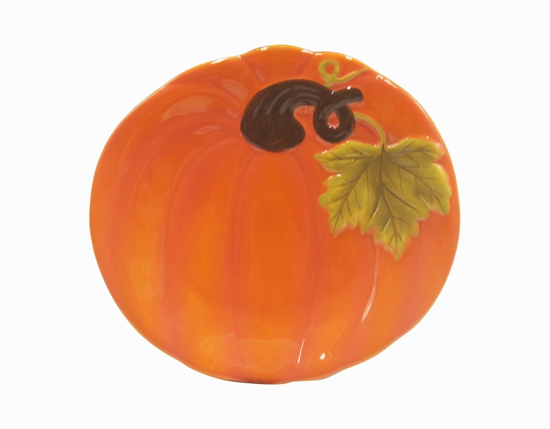 Hand-painted Earthenware Pumpkin Serving Dish Set - Etsy