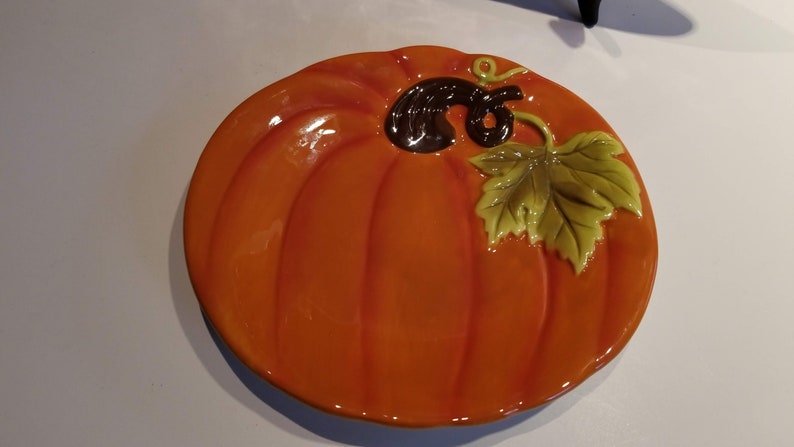 Hand-painted Earthenware Pumpkin Serving Dish Set - Etsy