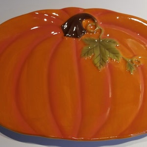 Hand-painted Earthenware Pumpkin Serving Dish Set - Etsy