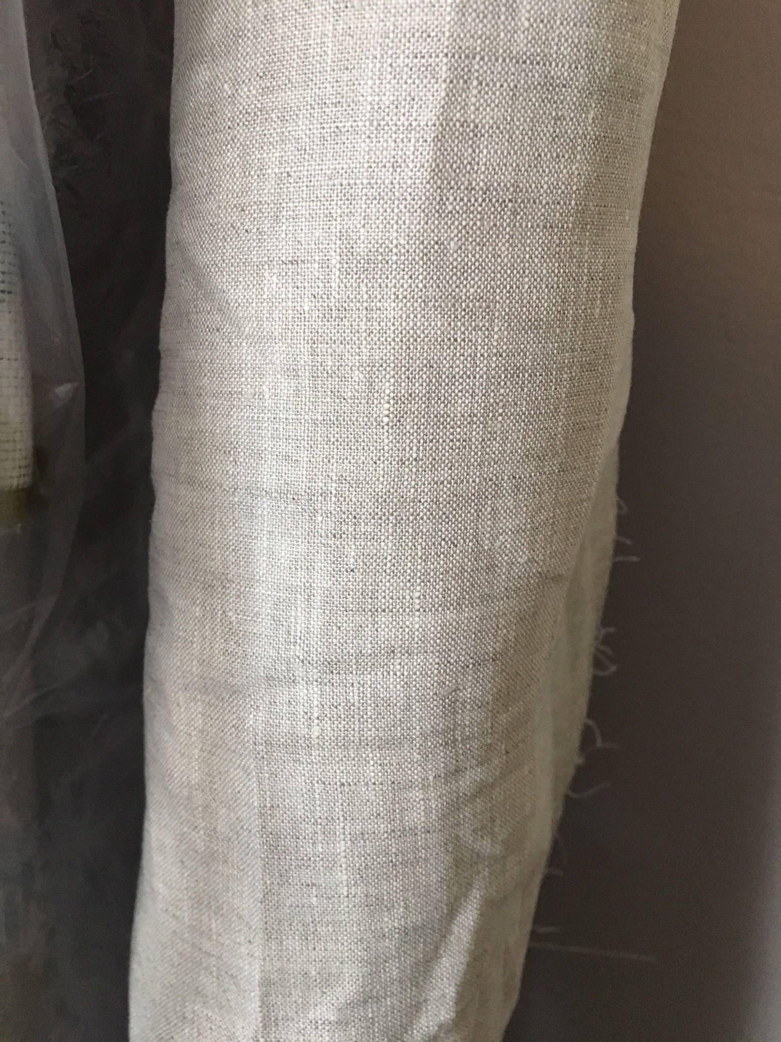 Natural Sheer Linen Drapery Fabric - 2.3 Yards - Etsy