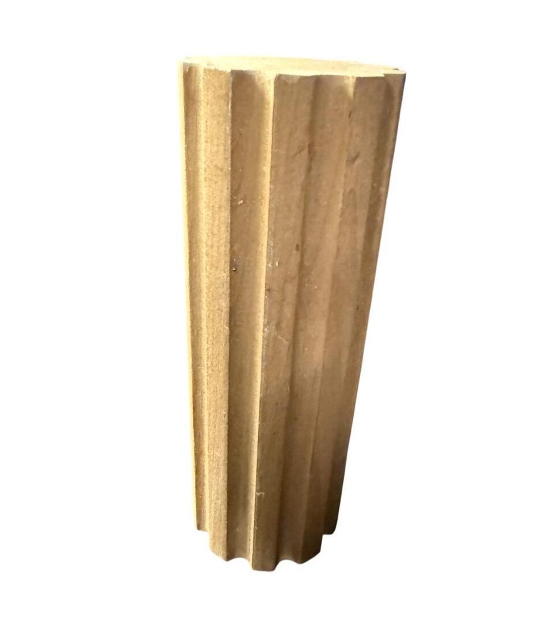 Wooden Pole With Fluted Molding - Unfinished - Etsy