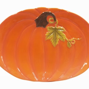 Hand-painted Earthenware Pumpkin Serving Dish Set - Etsy