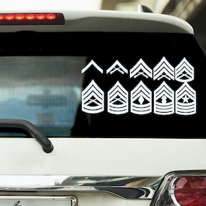 Vinyl USMC Ranks Window Decal Pair, Marine Corps Gifts - Etsy
