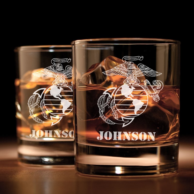 Us Marine Drinking Glasses - Etsy
