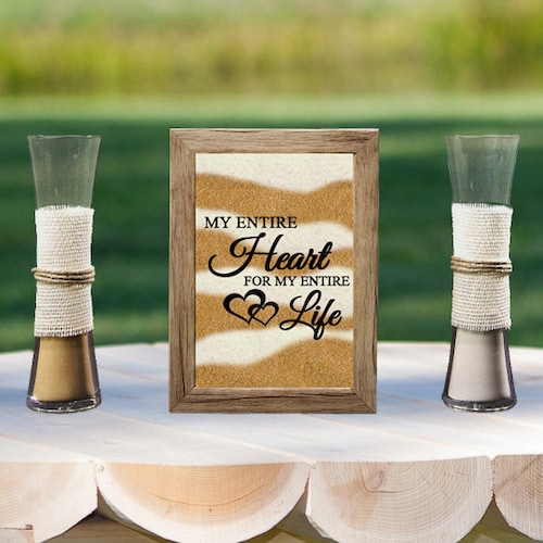 Wedding Sand Ceremony Frame-unity Shadow Sand Ceremony - Etsy