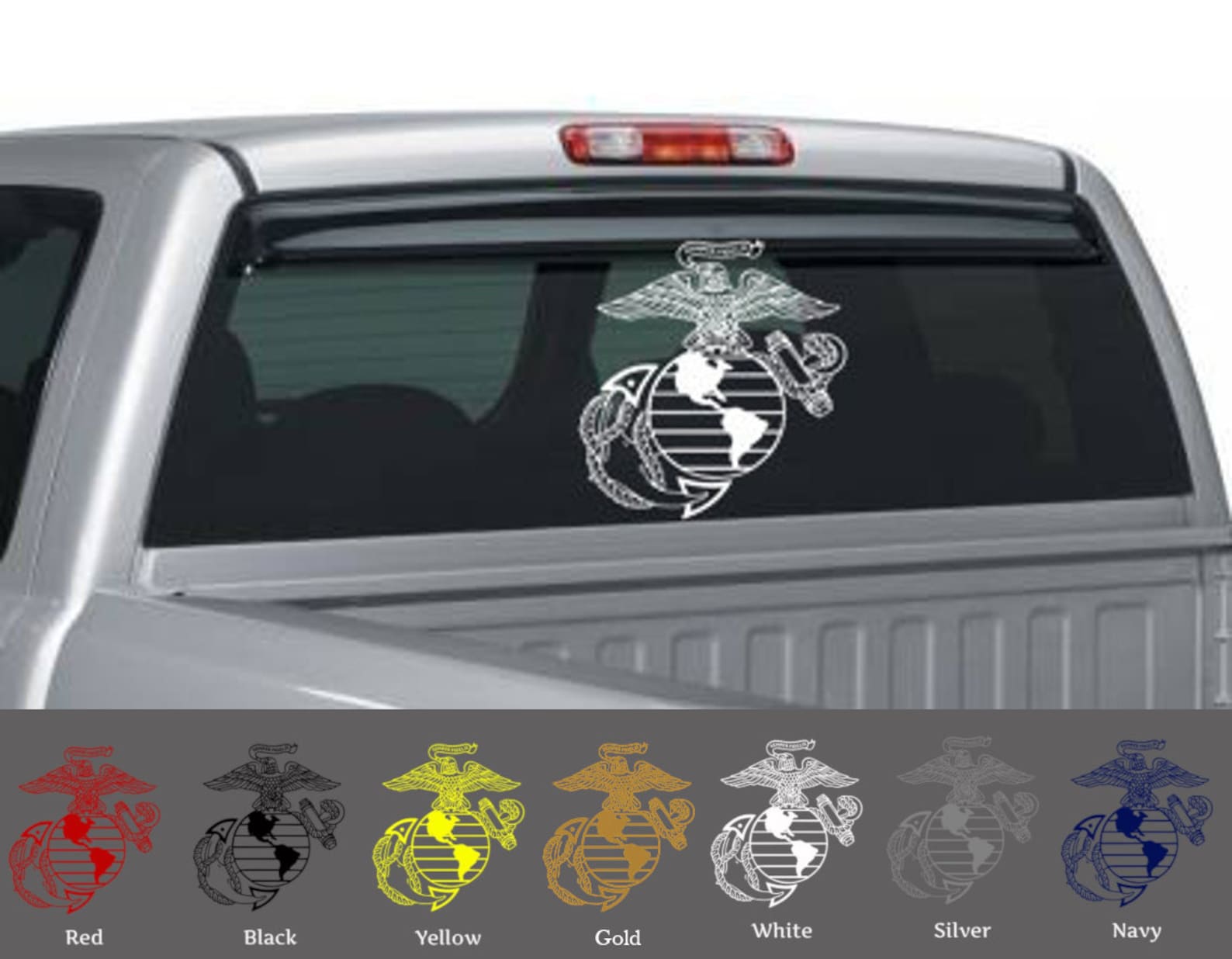 Large Marine Corps EGA Window Decal 12 Inch Vinyl USMC Eagle - Etsy Canada