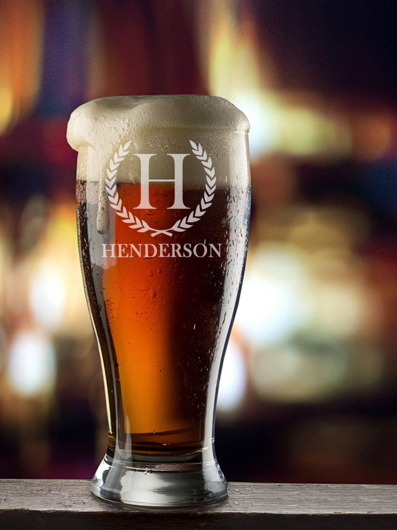 Personalized Engraved Pilsner Glass Beer Glass Groomsmen - Etsy