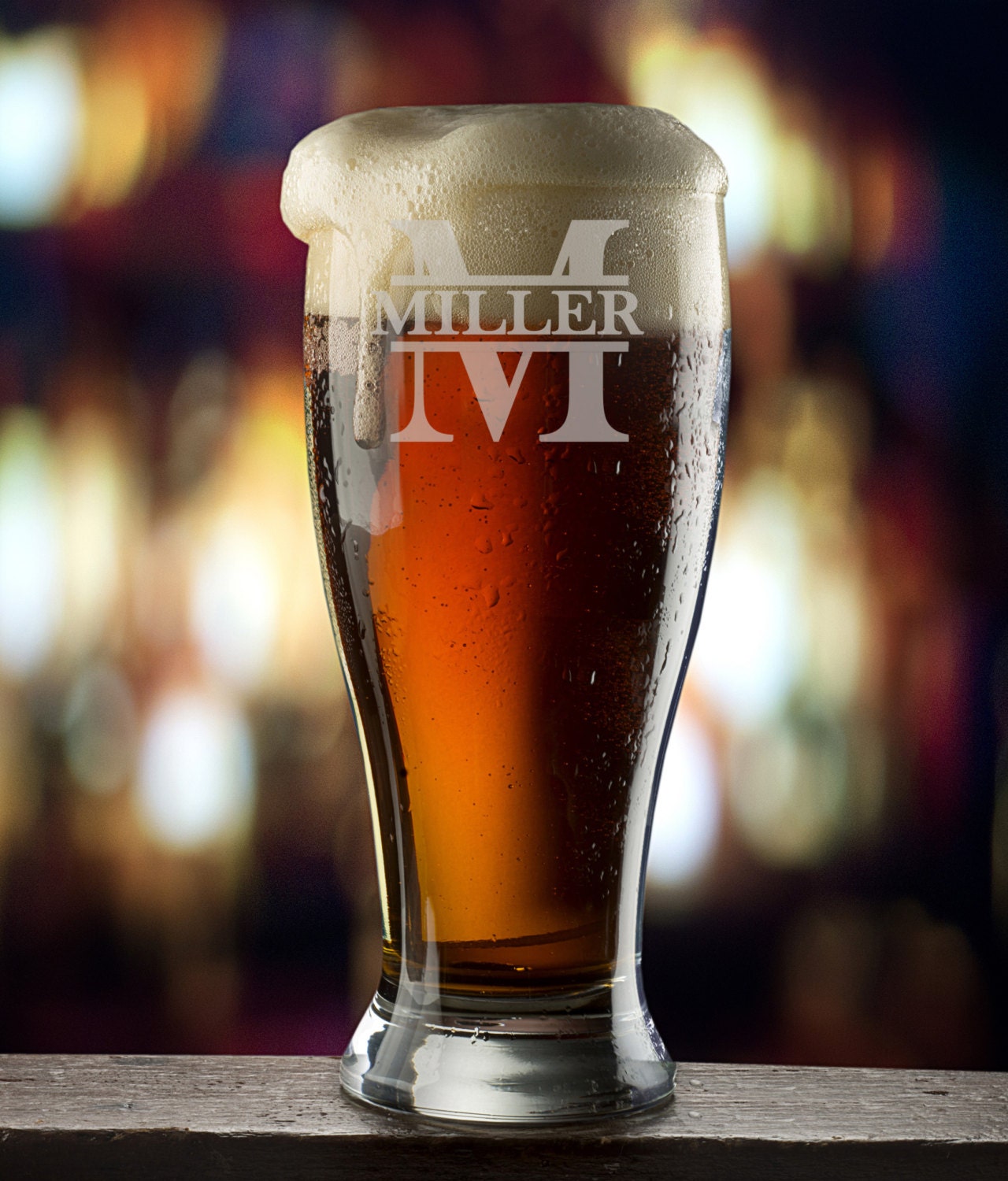 Personalized Engraved Pilsner Glass Beer Glass Groomsmen - Etsy