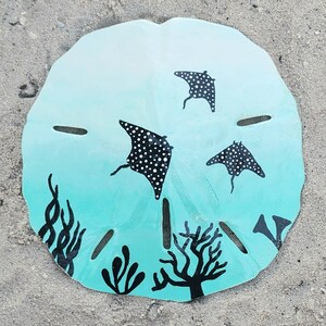 Underwater at the Beach Hand Painted Sand Dollar Home Decor - Etsy
