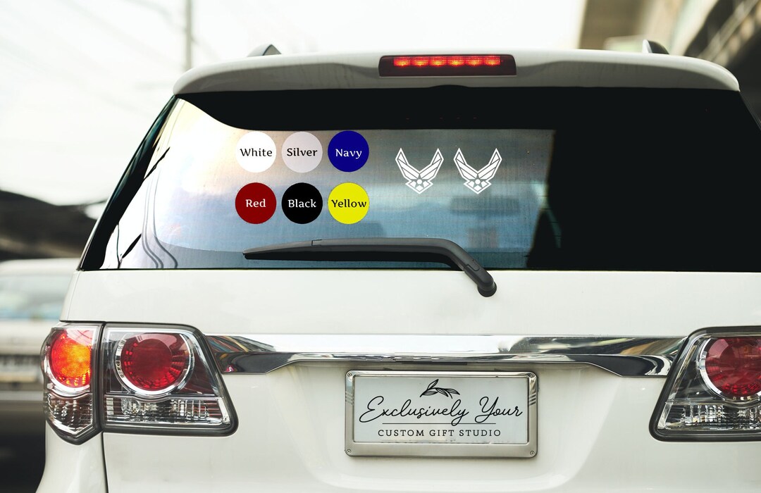 Small Pair US Air Force Car Window Film Decal, Vinyl Sticker, Service ...
