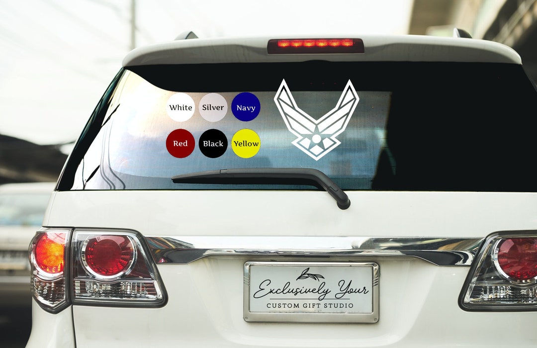 Large US Air Force Car Window Film Decal, Vinyl Sticker, Service Member ...
