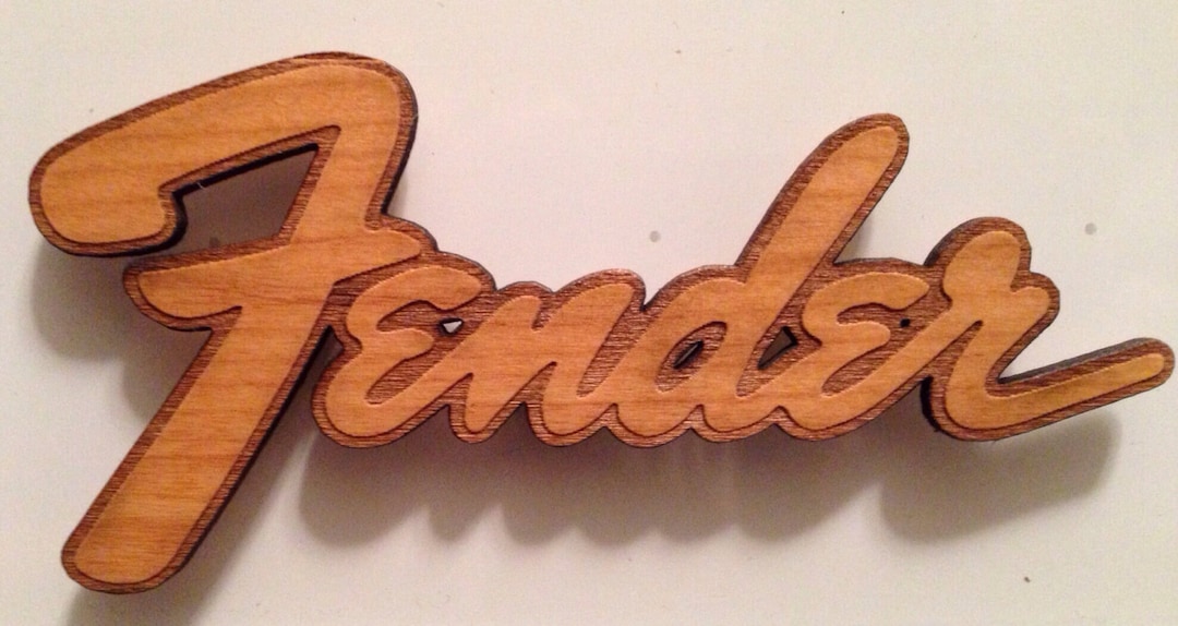 Fender Logo Wooden Fridge Magnet - Etsy