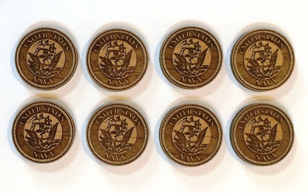 Laser Cut US Navy Charms - 8 Pieces - Etsy