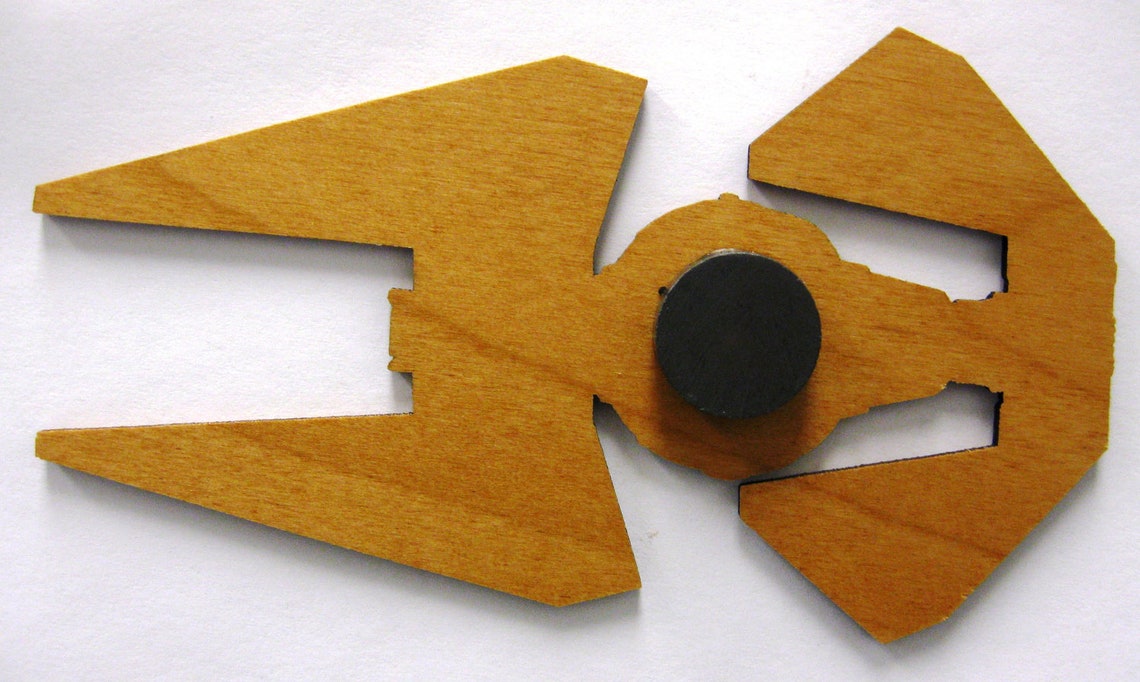 Star Wars TIE Interceptor Wooden Fridge Magnet - Etsy
