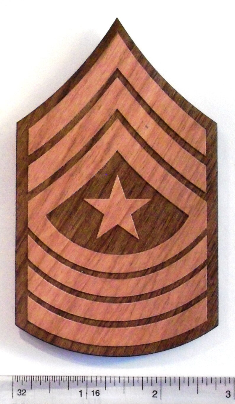 USMC Sergeant Major Insignia Wooden Fridge Magnet | Etsy