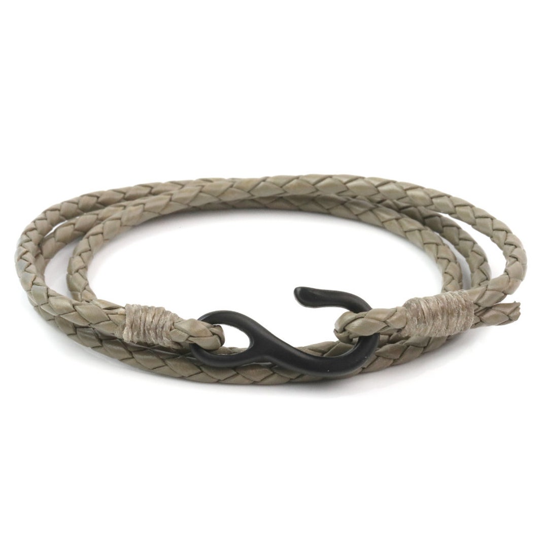 Taupe Leather Kyoto Triple Wrap Hook Bracelet by Dowling Brothers - Etsy