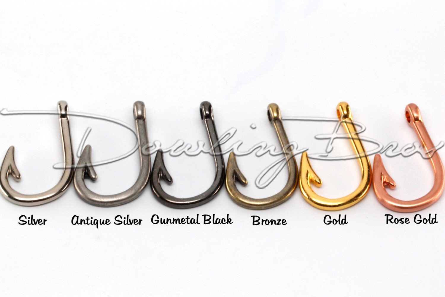 Black Cotton Rope Fish Hook Bracelet - Etsy