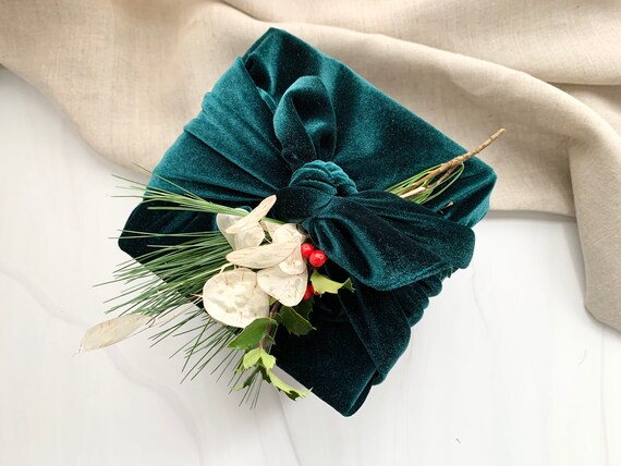 Velvet Gift Wrap Reusable Holiday Wrapping Paper Furoshiki - Etsy