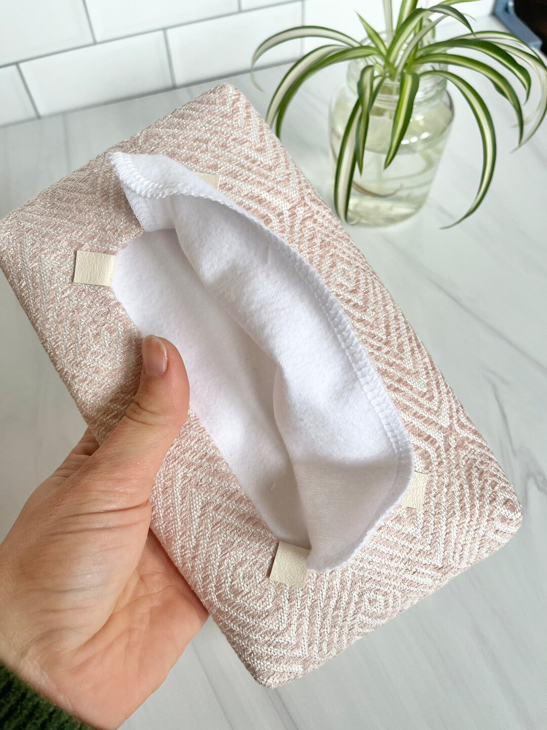 Blush Pink Tissue Pouch for Reusable Tissues Unique Tissue - Etsy
