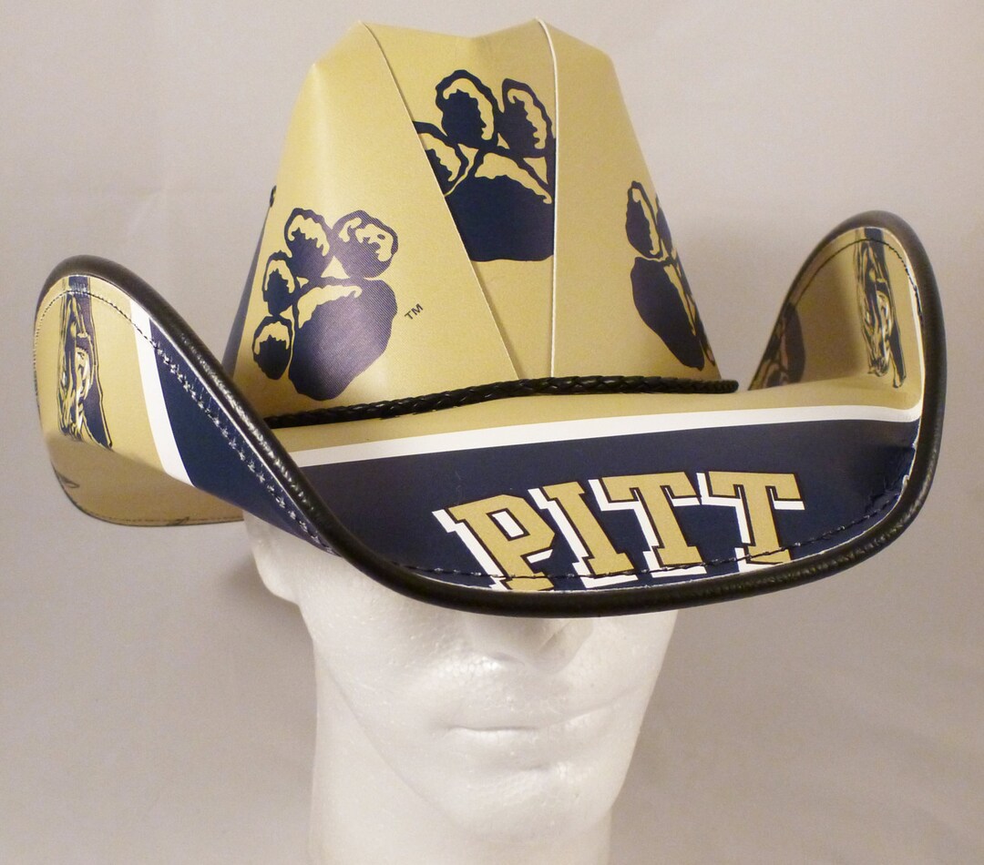Pitt Panthers Cowboy Hat Made of Licensed Materials - Etsy