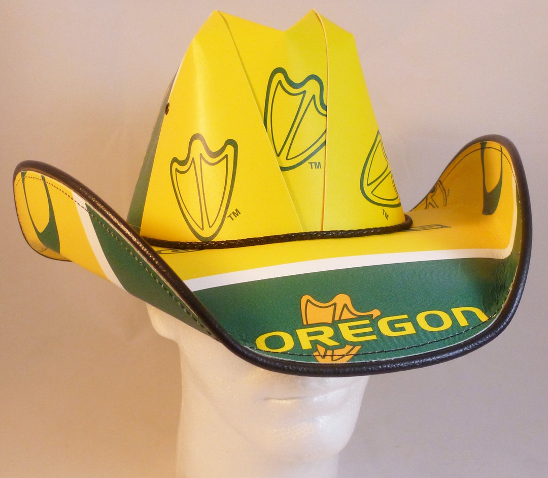 Oregon Ducks Cowboy Hats Made From Officially Licensed Materials. - Etsy