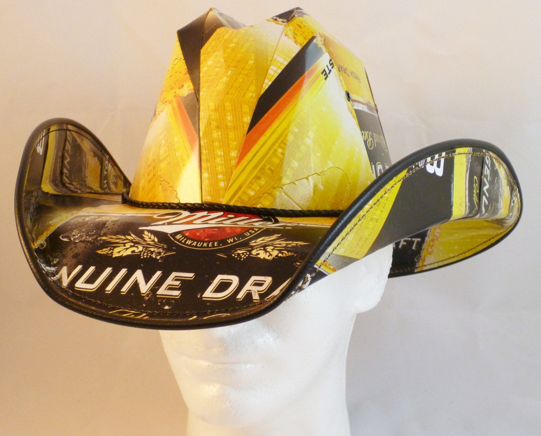 Beer Box Cowboy Hats. Made From Recycled Miller Genuine Draft Beer ...