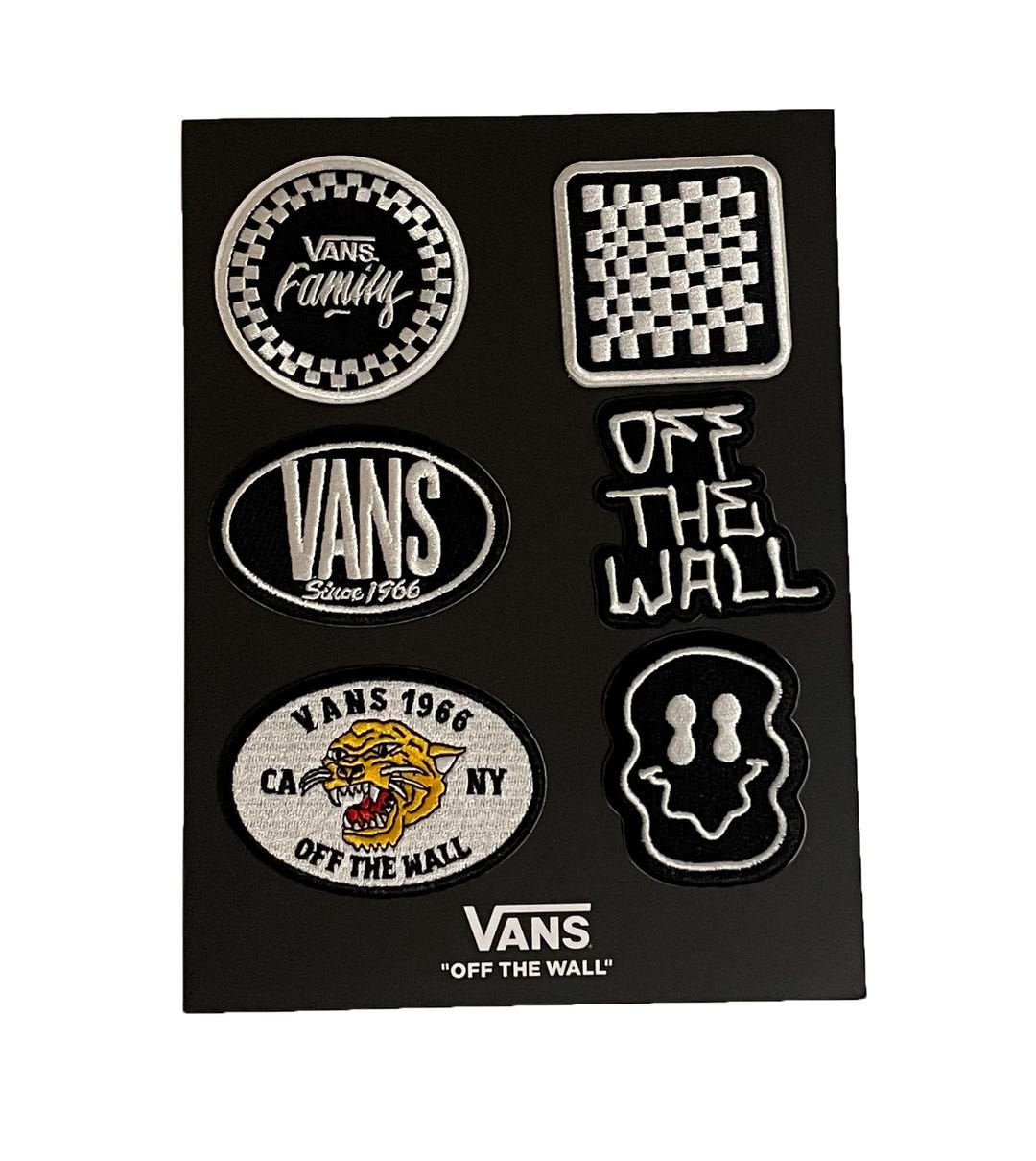 NEW VANS Family Exclusive Cloth Patches off the Wall Set of 6 Brand New ...
