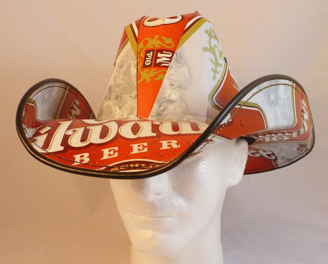 Beer Box Cowboy Hats. Made From Recycled Old Milwaukee Beer Boxes ...