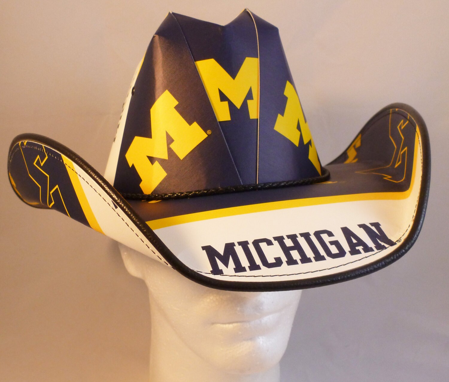 Michigan Wolverines Cowboy Hat Made of Officially Licensed Materials - Etsy